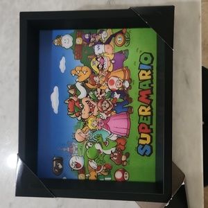 Nintendo | Art | Super Mario Characters Frame 3d | Poshmark